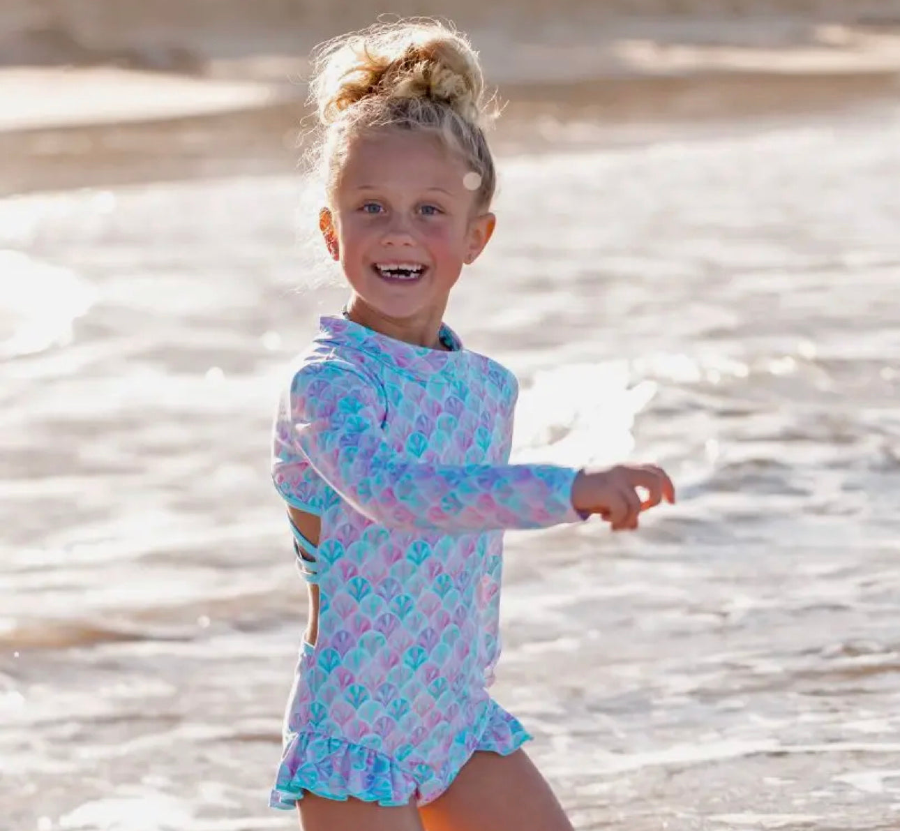 Georgia Mermaid Girls One Piece Swimsuit – Jelly Tot